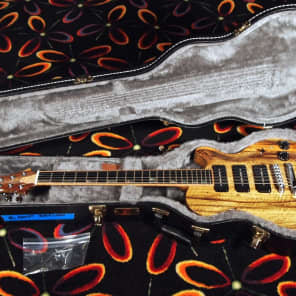 McNaught Vintage Singlecut Black Limba Korina w Set-Thru Neck | Reverb