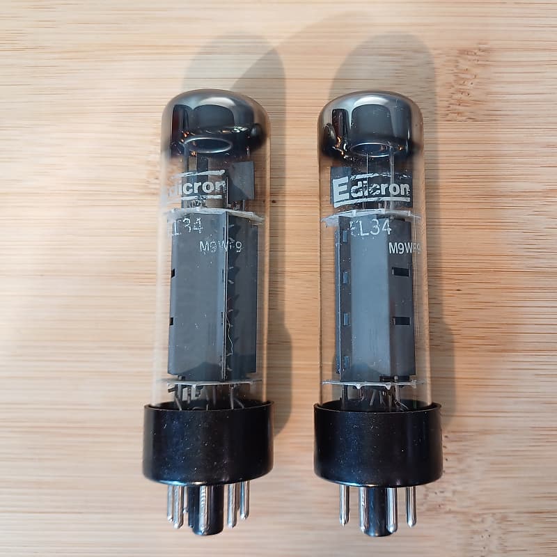 NOS RFT EL34 6CA7 Siemens perfectly matched pair | Reverb Australia