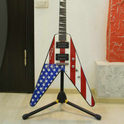 Jackson Y2KV USA Flag - personal Dave Mustaine guitar! | Reverb