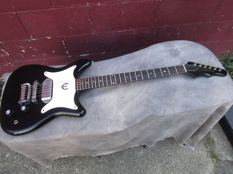 Epiphone Coronet 1965 P-90 Rockin' Batwing Black refinished | Reverb
