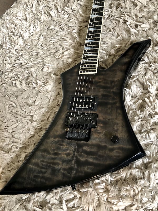 Jackson Kelly KE2 USA 2000 Transparent Black Custom (KE1 | Reverb