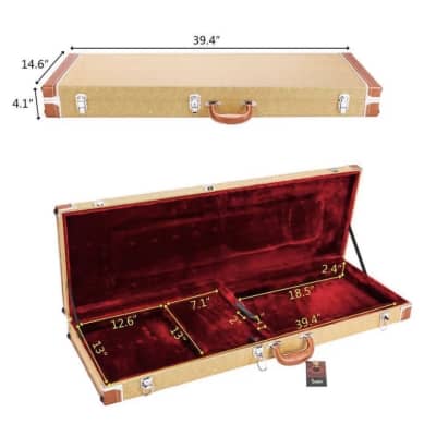 Unbranded Case for Stratocaster/ Telecaster Tweed | Reverb