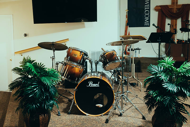 Pearl Session Custom 2001 Peach/Gold | Reverb