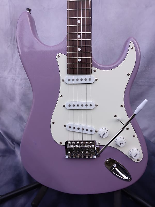 Cresent Stratocaster Clone Electric Guitar 2000s - Metallic | Reverb
