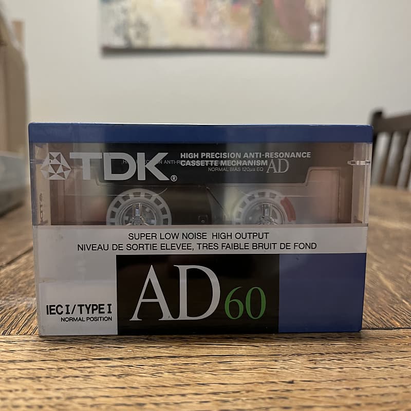 TDK AD 60 Type I Cassette 1980’s - Clear | Reverb