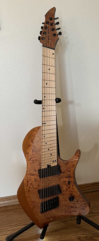 Abasi Guitars Larada 8 Multi Scale Burl Maple/Maple (Natural) | Reverb