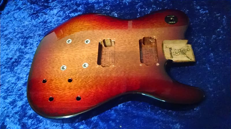Warmoth Tele Burst Body. LP setup. Mahogany | Reverb