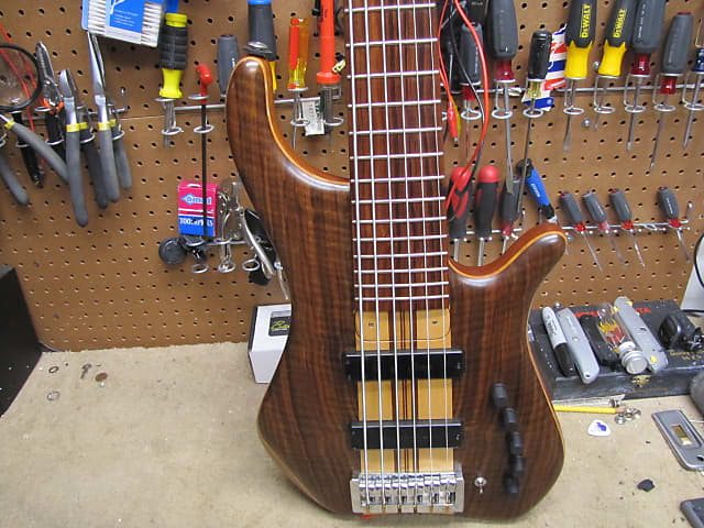 Hanewinckel 6 String Bass Neck Thru Premium Boutique Bass - | Reverb