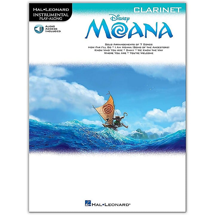 Moana for Clarinet - Instrumental Play-Along Book/Audio | Reverb