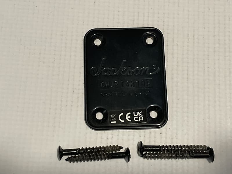 2021 Jackson JS32 JS Series Guitar Black Neckplate Neck Plate | Reverb