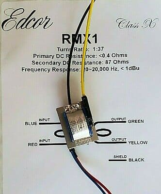 Edcor RMX-1 Ribbon Mic Transformer MINT | Reverb