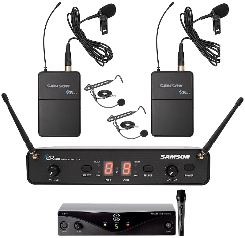 Samson Concert 288 Presentation Headset Lavalier Wireless | Reverb