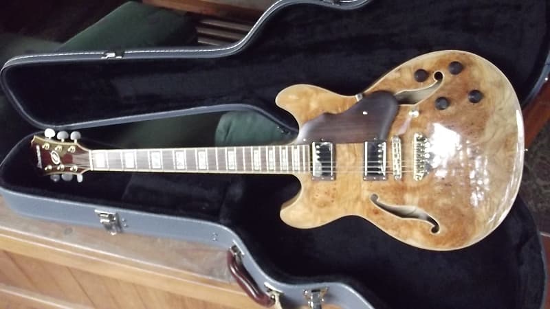 ON HOLD through 11/22 Ibanez AS103 BM Custom 2007 - Burl | Reverb