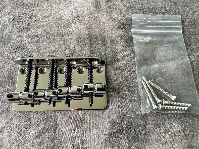 Fender Precision Jazz bass bridge 2020 - Chrome | Reverb