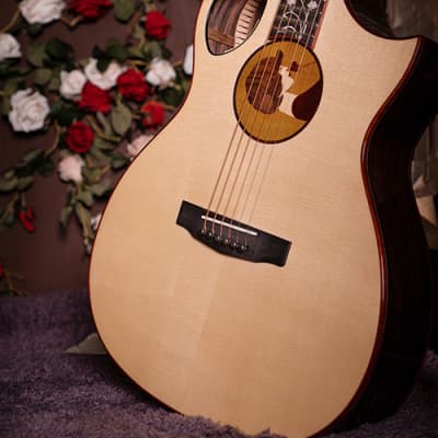 Cort Roselyn Redux Acoustic Guitar Unique Design All Solid | Reverb
