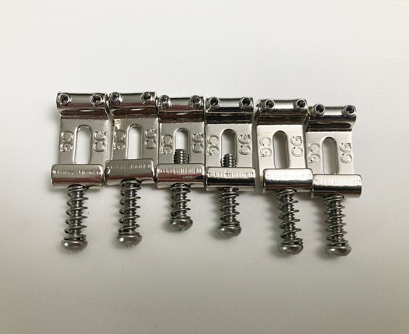 Callaham "CG" Bridge Saddles for Stratocaster Tremolo Strat | Reverb