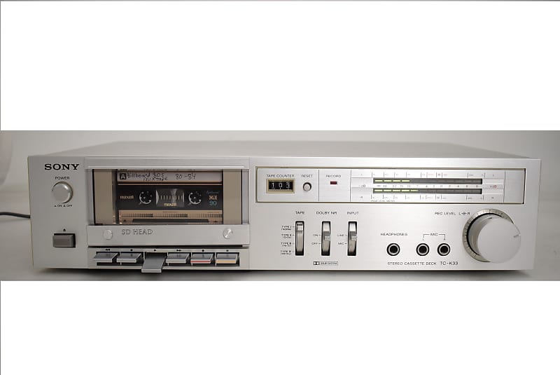 1980' SONY TC-K33 2-Head Dolby NR Stereo Cassette Deck | Reverb