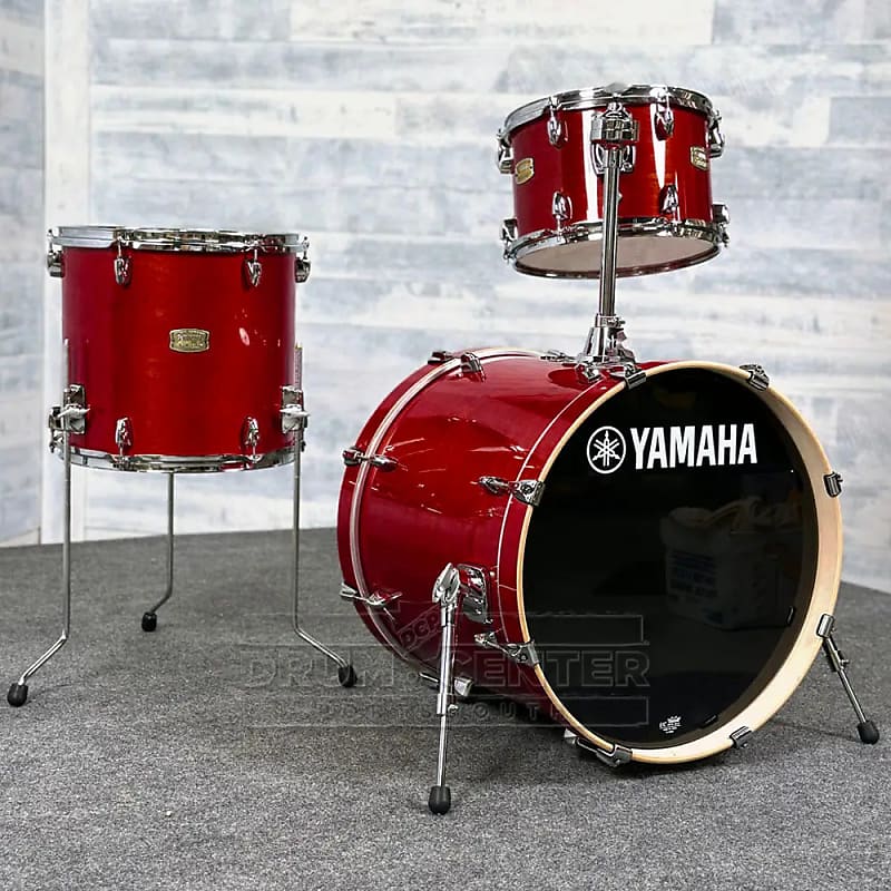 Yamaha Stage Custom Birch 3pc Drum Set 20/12/14 Cranberry Red | Reverb