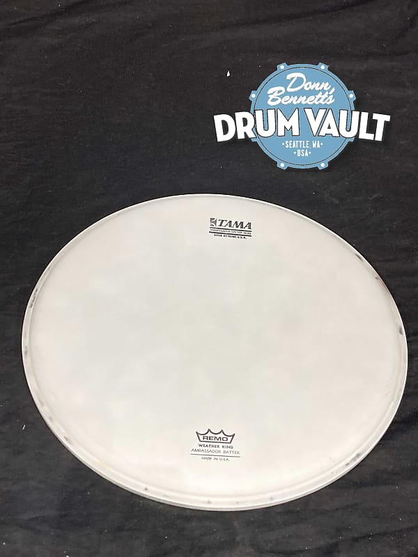Tama - 14" Tama/Remo Factory, Coated Ambassador Head 1980s | Reverb