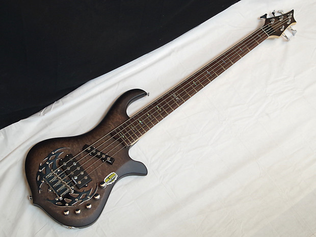 Traben Array Attack 5-string BASS guitar NEW Black Burl - | Reverb