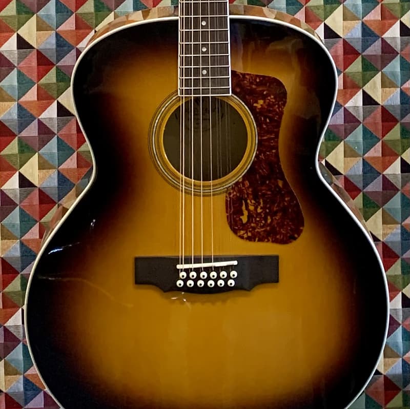 Guild F25 12E Deluxe 12 String 2021 Antique Burst | Reverb UK