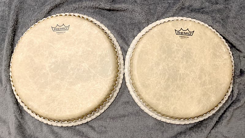 (2) REMO FIBERSKYN Conga Heads - 10 & 11 inch - NEW! | Reverb