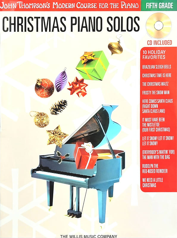 Christmas Piano Solos - 5th Grade - with CD | Reverb