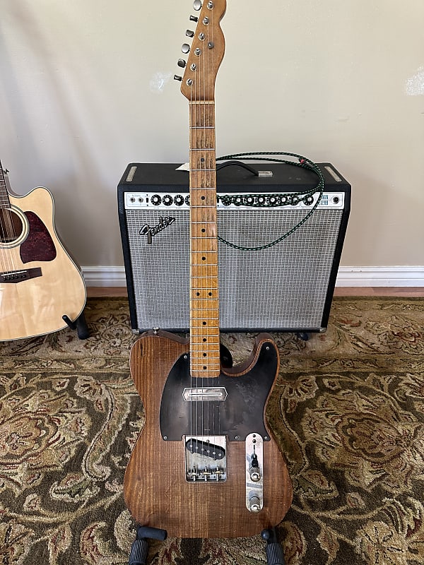 Nacho Blackguard Tele with Unique Charlie Christian Neck Pick | Reverb