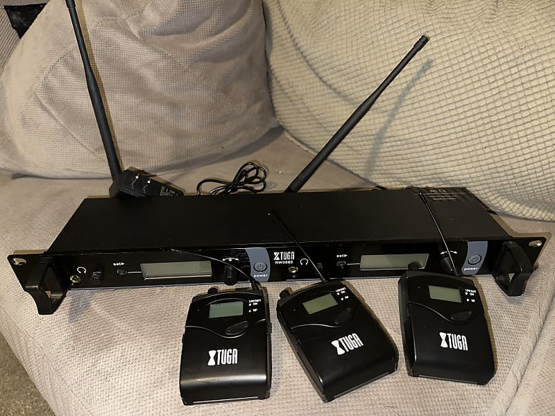 Wireless IEM System with 3 Bodypacks Xtuga RW2080 In Ear | Reverb