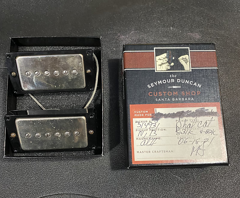 Seymour Duncan Custom Shop Phat Cat Aged Nickel Set | Reverb