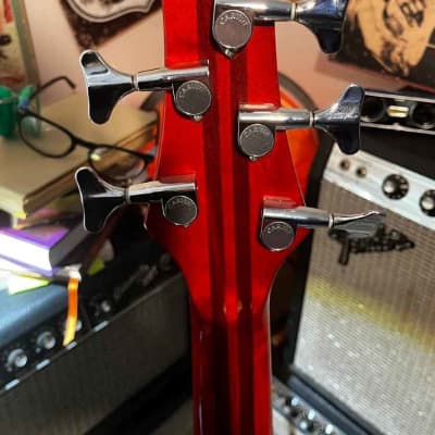 Carvin Icon IC5 -5 String Bass Guitar 2010 - Ruby Red | Reverb