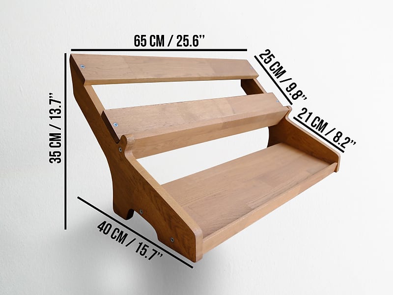Synth stand (2-tier) in Solid Wood | Reverb