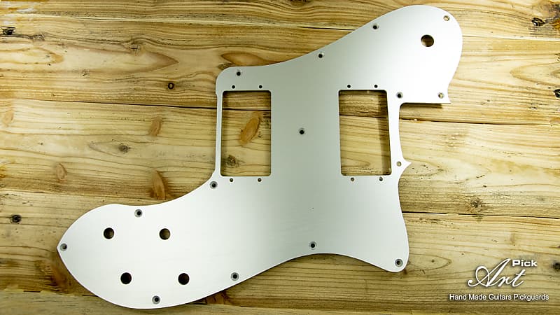 Fender Telecaster Deluxe Pickguard Matte Silver Anodized | Reverb