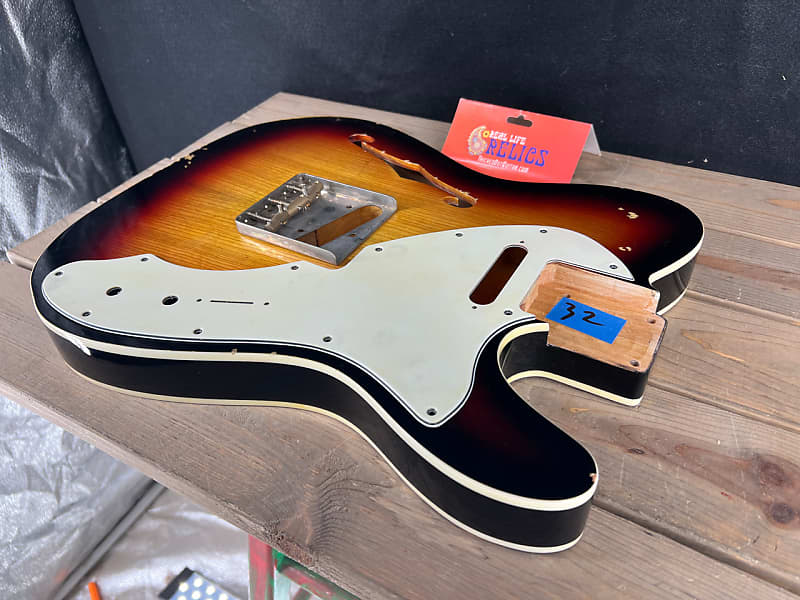Real Life Relics Nitro 69 Thinline Tele® Telecaster® Body | Reverb