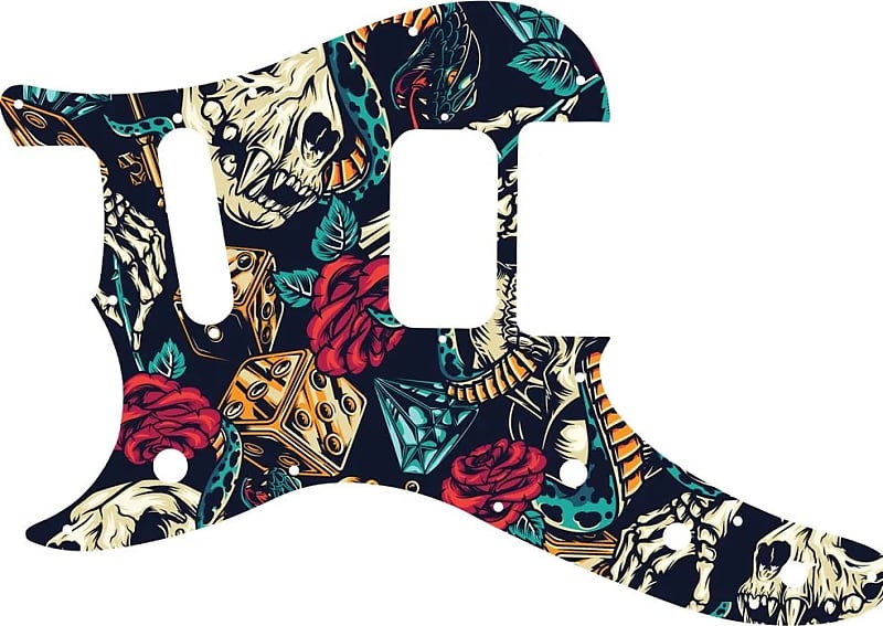 WD Custom Pickguard For Left Hand Fender Duo-Sonic Offset HS | Reverb