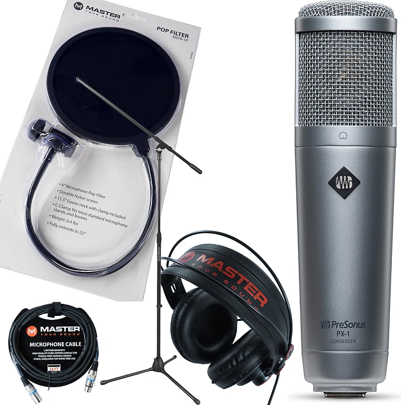 PreSonus PX-1 Condenser Microphone w/ Stand, Headphones, | Reverb