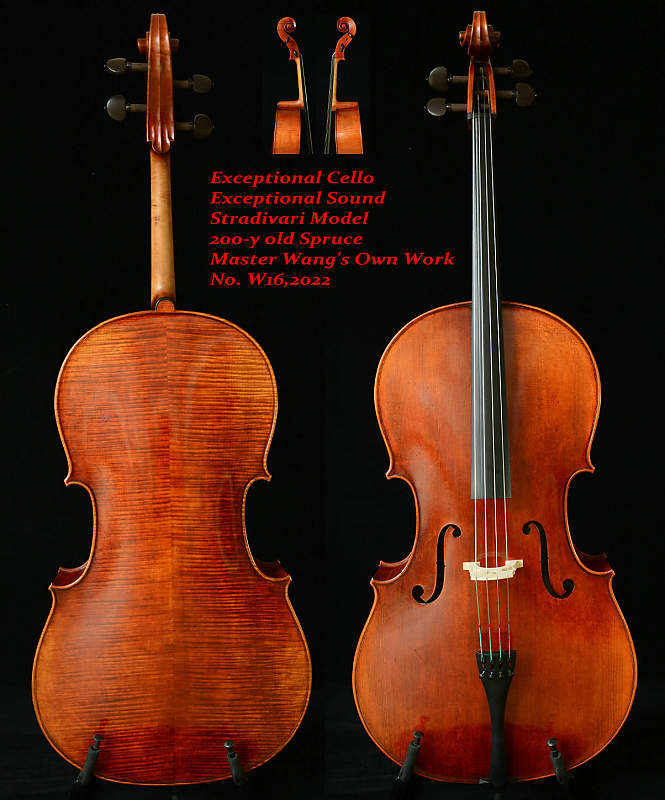Stradivari 1712 Davidov Cello Master Wang's own Work No. | Reverb