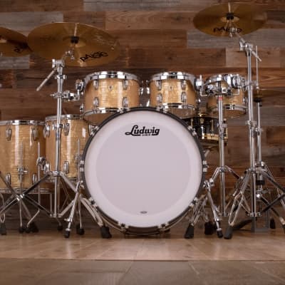 LUDWIG CLASSIC MAPLE OUTFITTER 6 PIECE DRUM KIT, AGED ONYX | Reverb UK