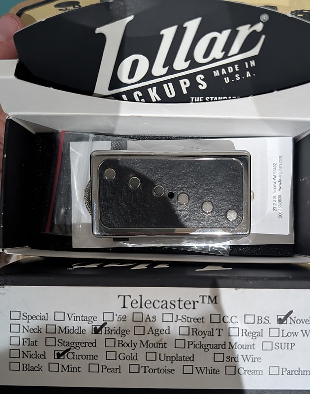 Lollar Novel T bridge 2022 - Chrome | Reverb