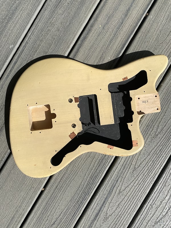 MJT VTJ Jazzmaster Body - Blonde Transparent - Medium Relic | Reverb