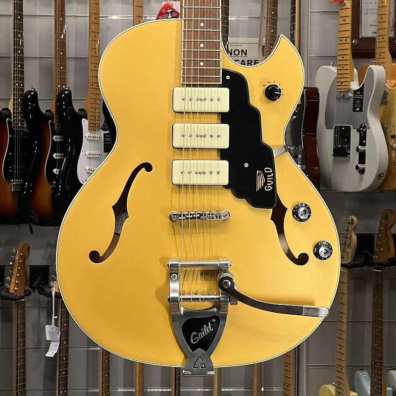 Guild Starfire I Jet 90 Gold 3 Pu Repaired Hea DS Tock | Reverb Canada