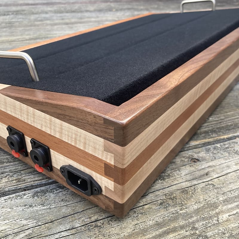 Conway Craftings Wooden Pedalboard Walnut Maple Mahogany Wood | Reverb