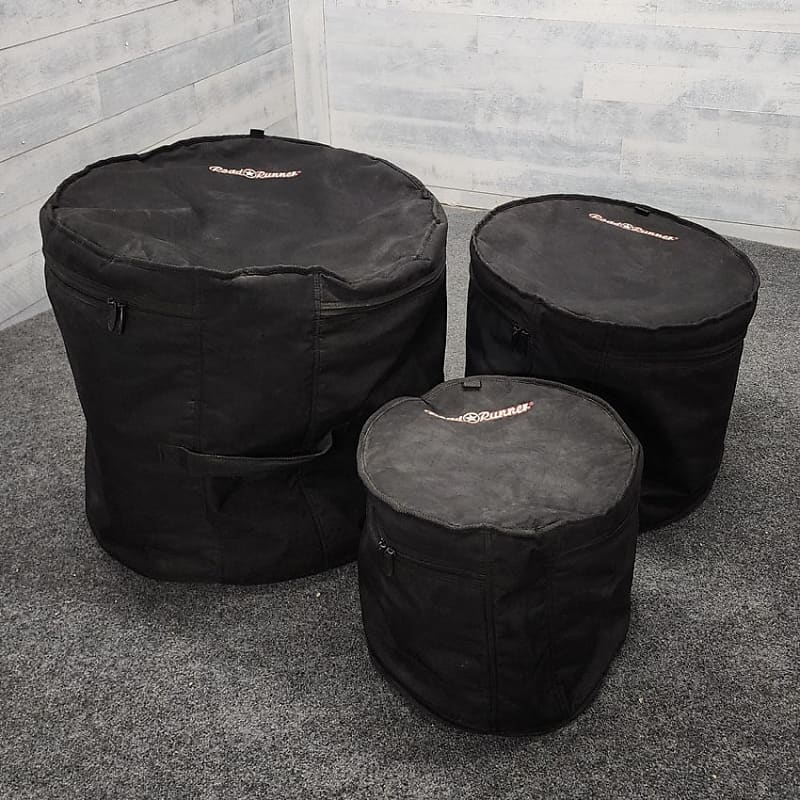 Used Roadrunner 3pc Drum Set Bags/Cases Black - Fair | Reverb