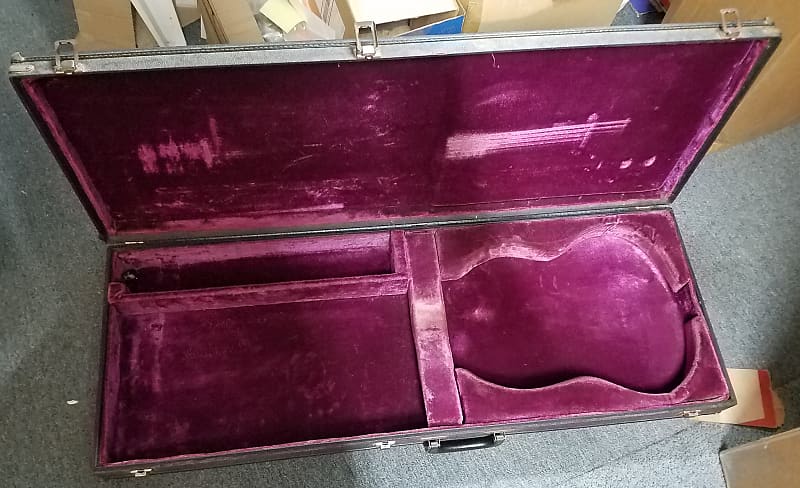 Square Gibson SG case, purple lined late 60's/70's nice shape | Reverb