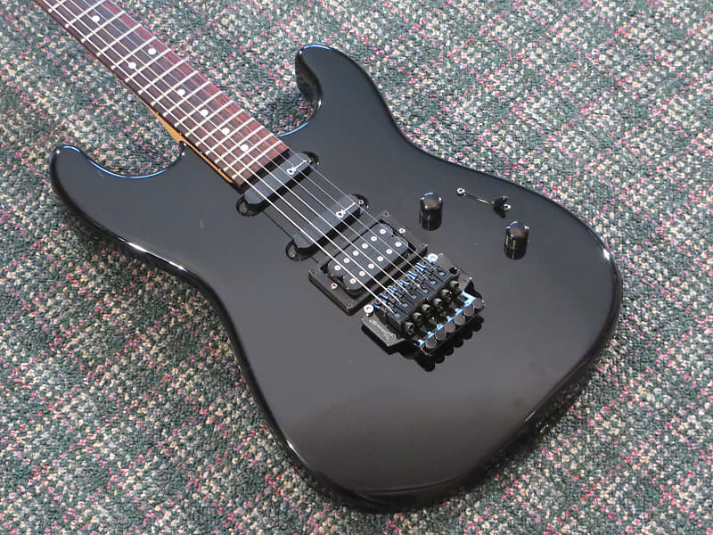 1980s Charvette by Charvel MIJ Black! w/Charvel hardshell | Reverb