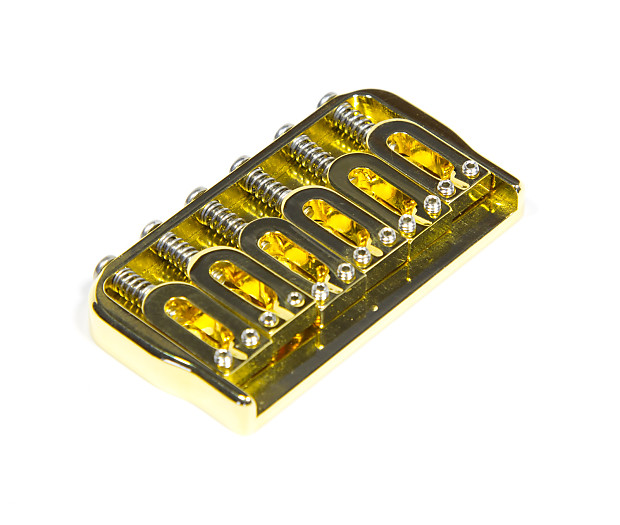 Hipshot 6 String Gold Fixed Bridge 41105C, 0.175 Floor | Reverb