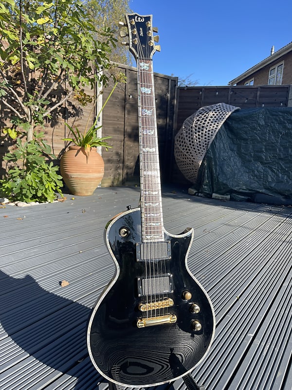 ESP LTD Deluxe ECLIPSE - Black | Reverb