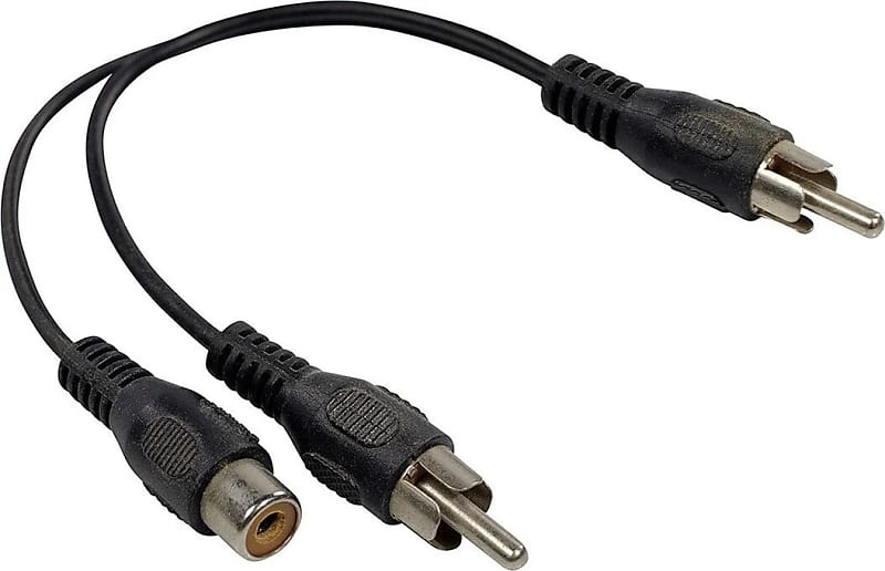 Cable Splitter (1) RCA Male Phono Plug To (1) RCA Male Phono | Reverb