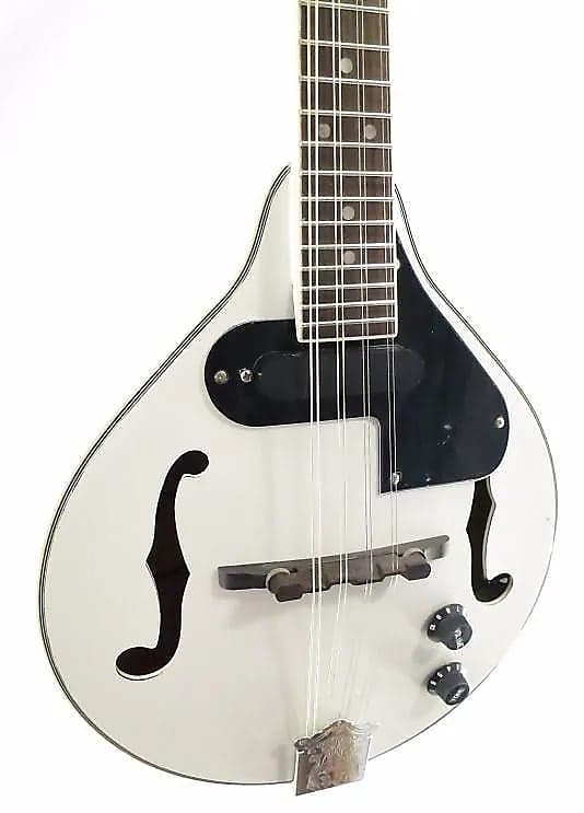 Stagg M50E Acoustic / Electric A-style Mandolin - White | Reverb