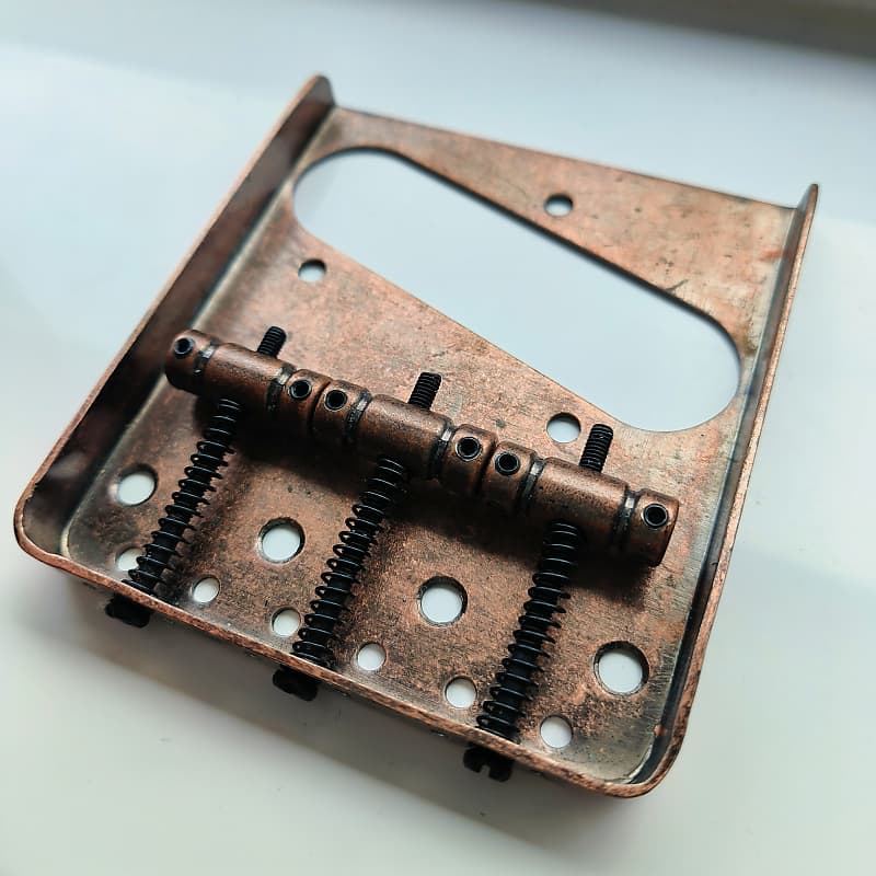 Tele Bridge, Retro Bronze Finish | Reverb UK